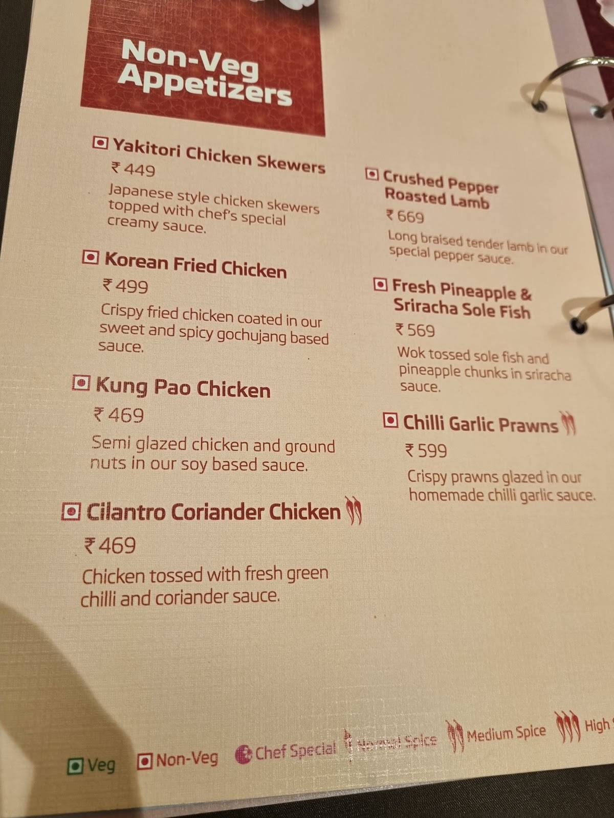 Menu at Sakura - A Far Eastern Kitchen, Hyderabad