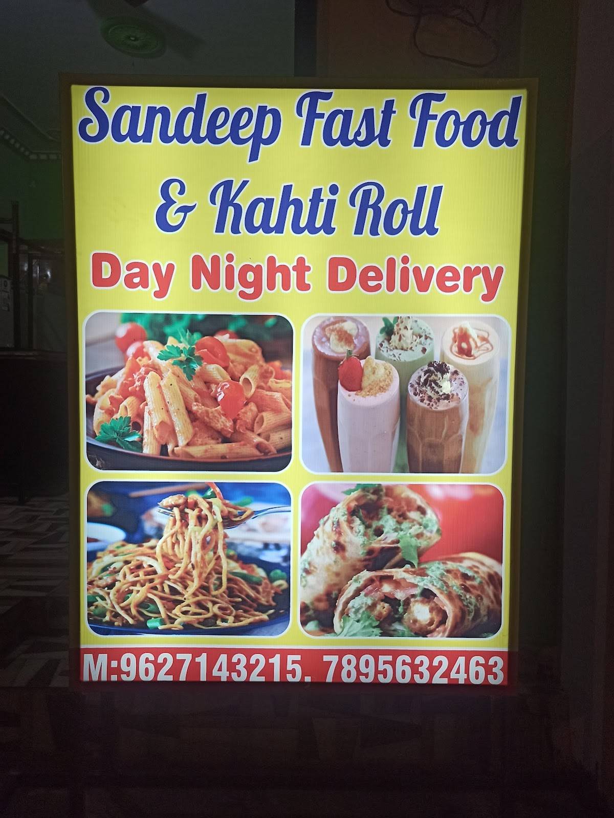 Menu at Sandeep fast food, Bidholi