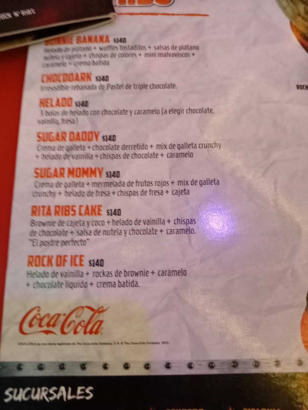 Menu at , Santiago de Querétaro
