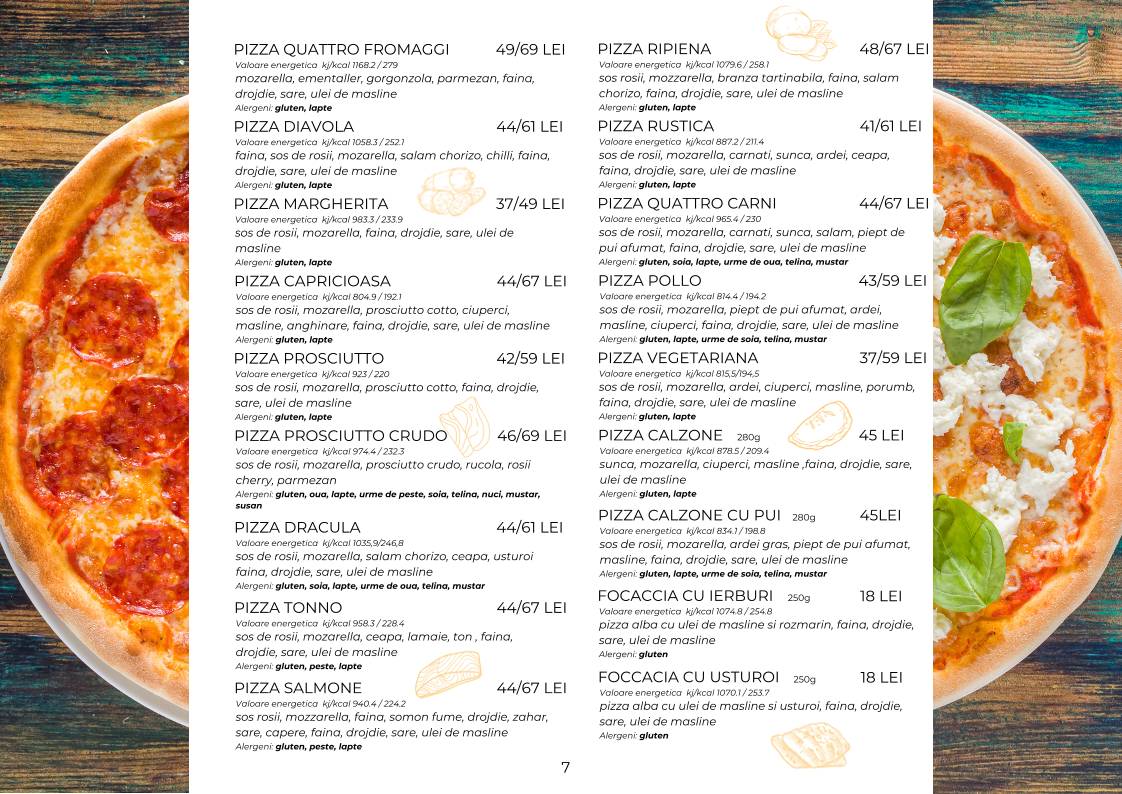 Menu at Sara Bistro ONE Cotroceni, Bucharest
