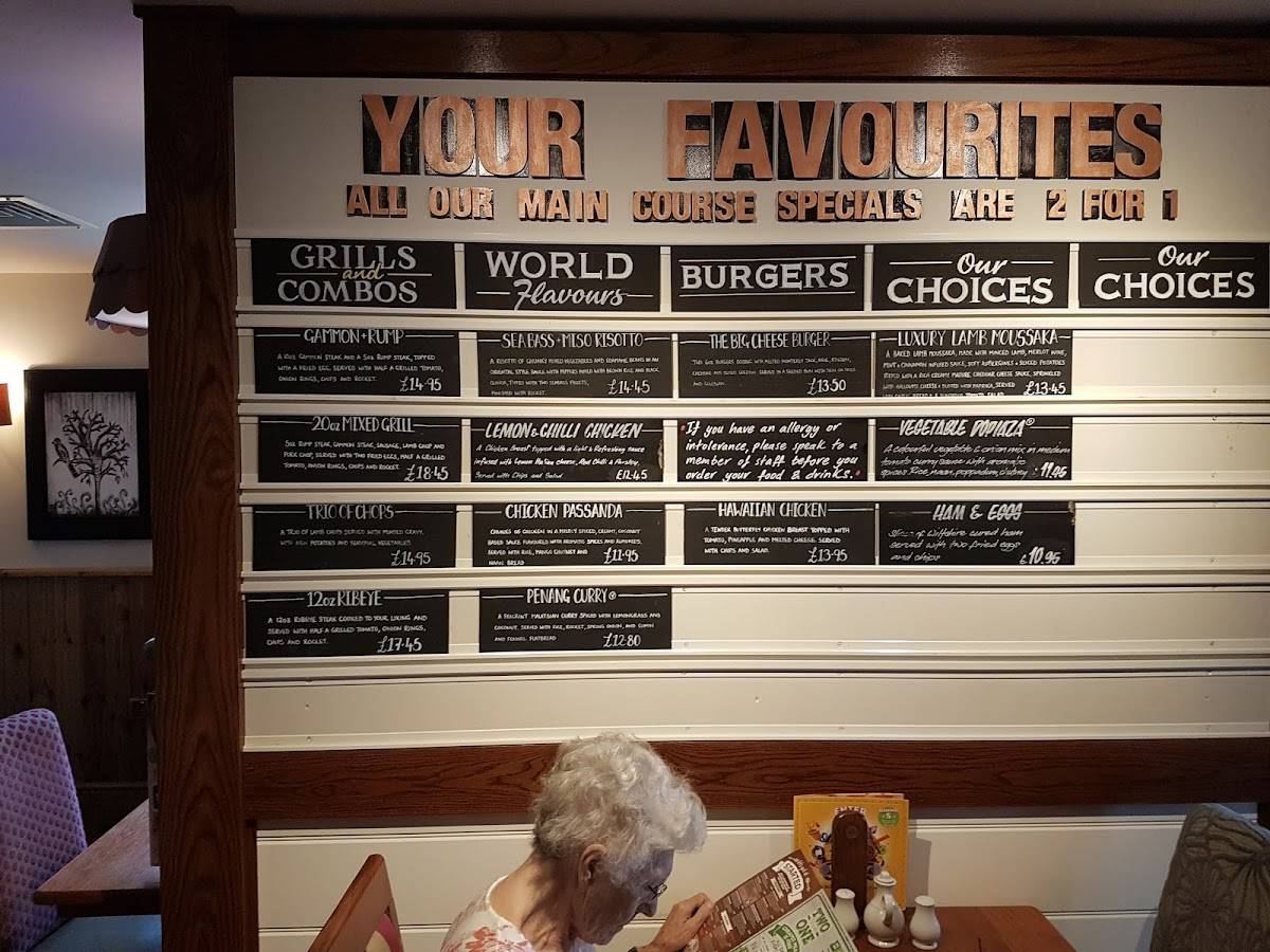 Menu at Saxon Arms Witham pub & bar, Witham