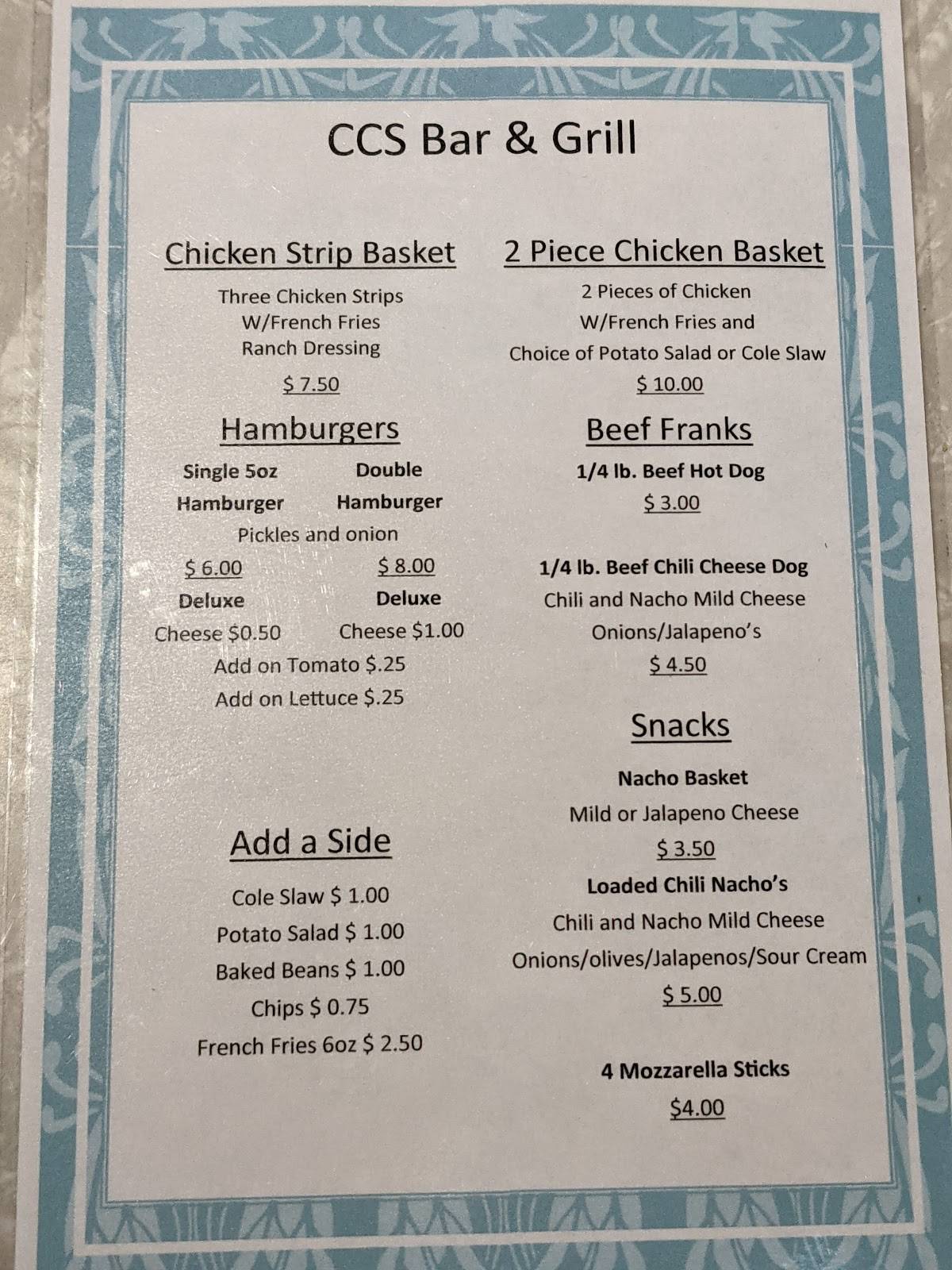 Menu at Scooter-Raines Bar & Grill, Campbell