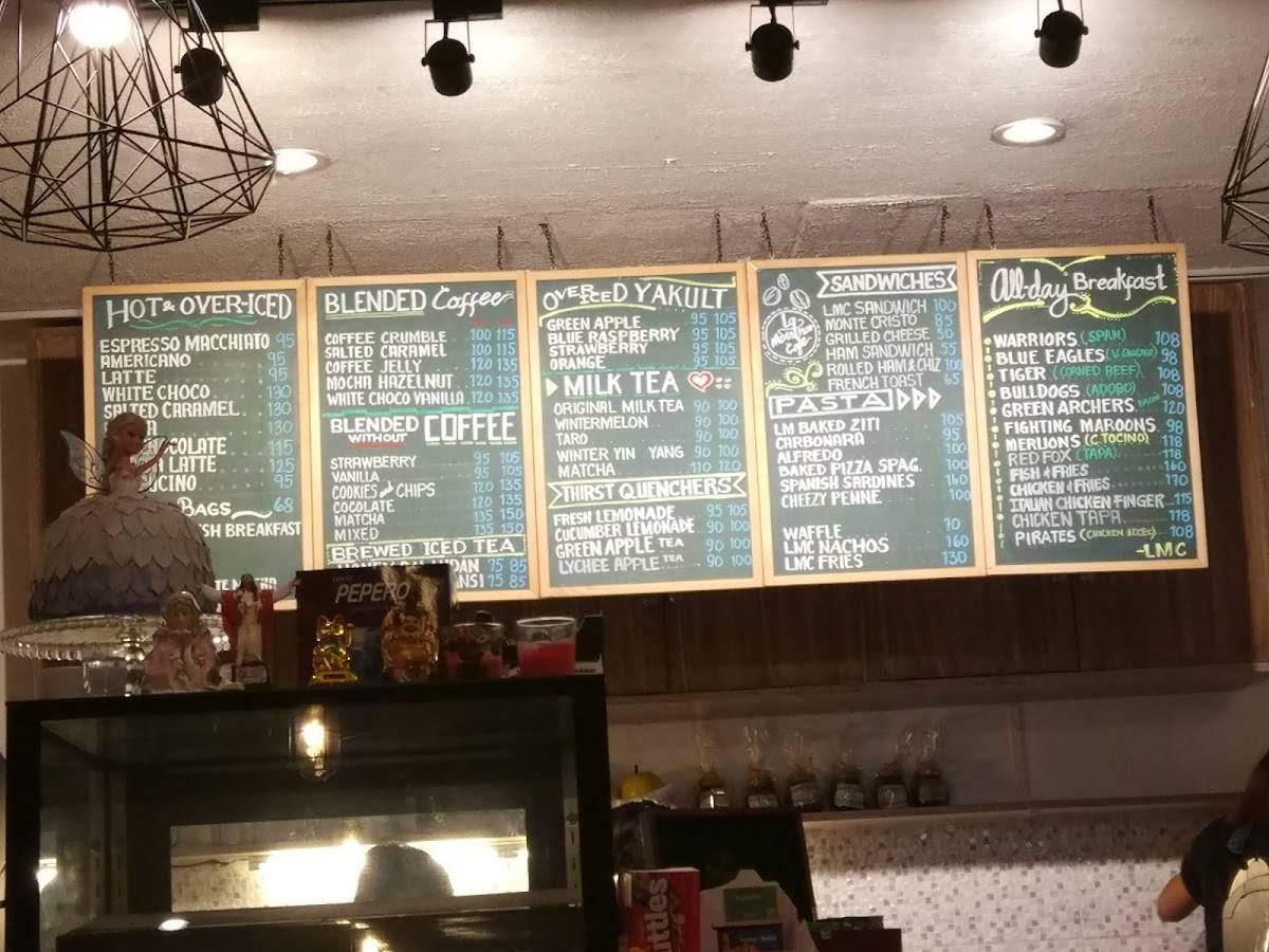 Carta de Selah 1st Cafe, Manila, R Magsaysay