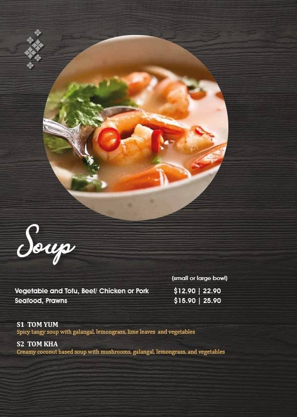 Menu at Sen Doe Thai Malay Restaurant, Waimauku