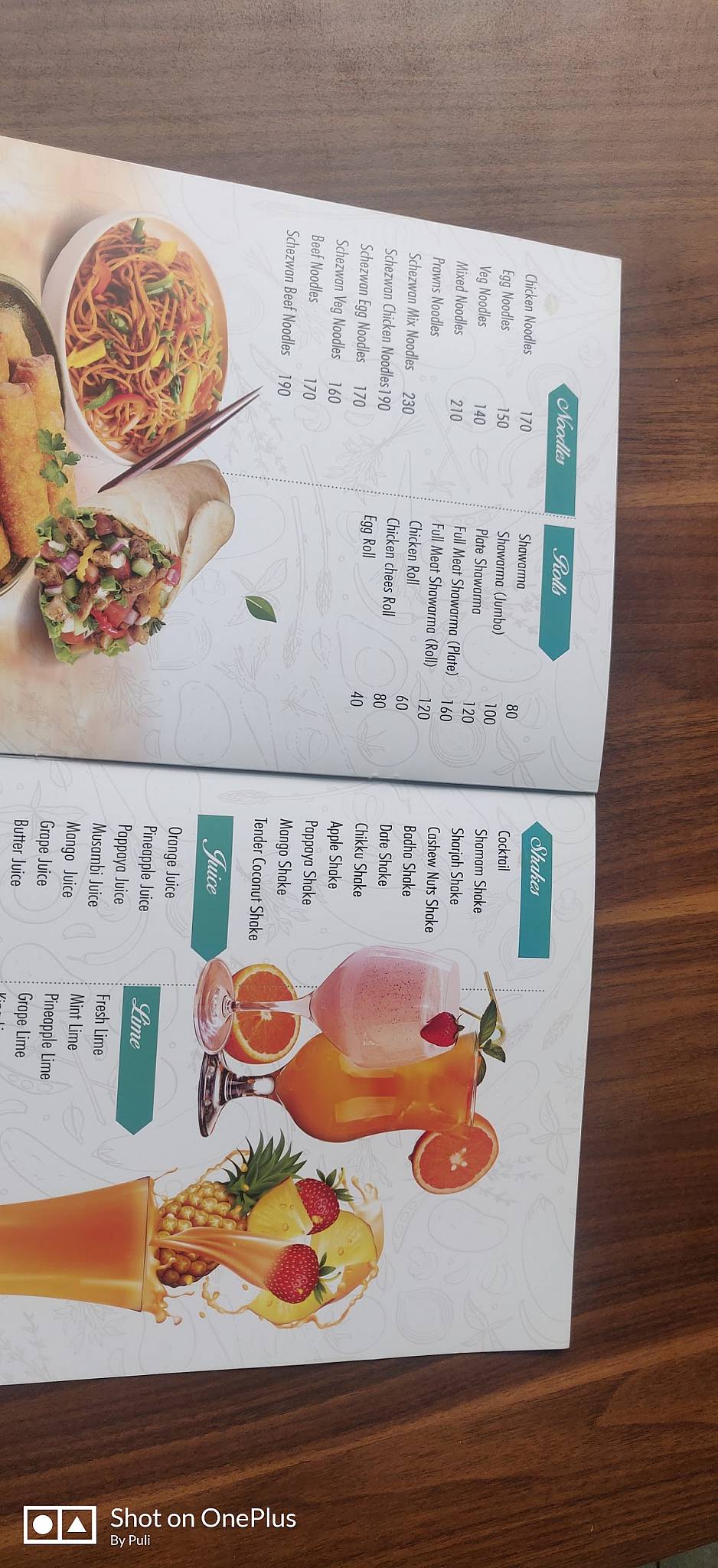 Menu at Seven Days Cafe&Restaurant, Elayavoor