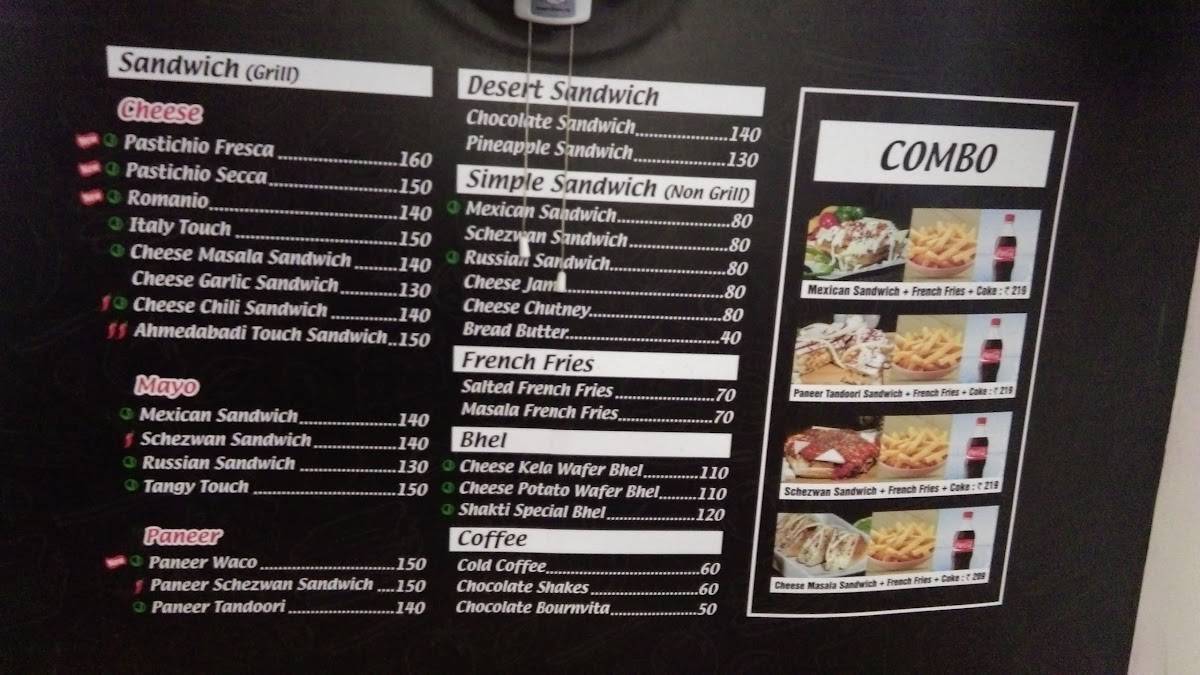 Menu at Shakti The Sandwich Shop Shahibaug, Ahmedabad, 114