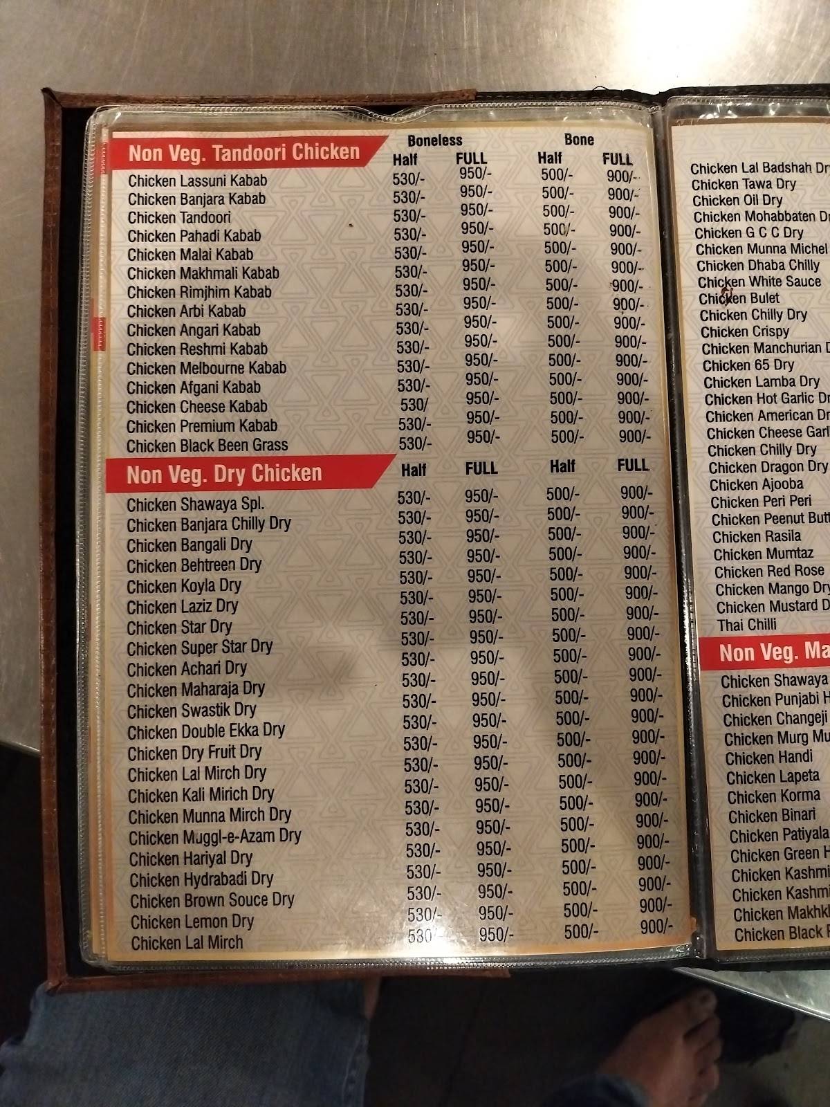 Menu at Shawaya Dhaba, Bhiwandi, 204/B