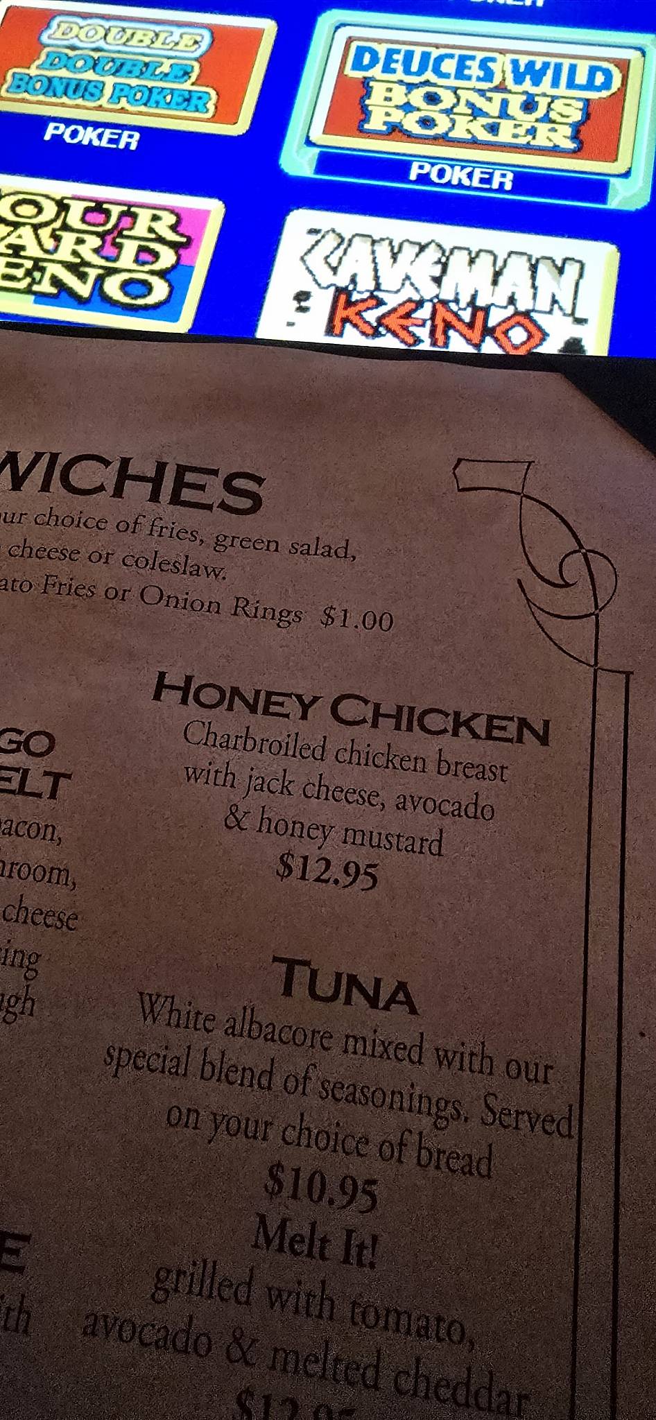 Menu at Shenanigan's pub & bar, Reno