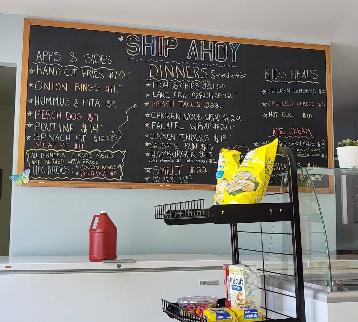 Menu at Ship Ahoy Restaurant, Leamington