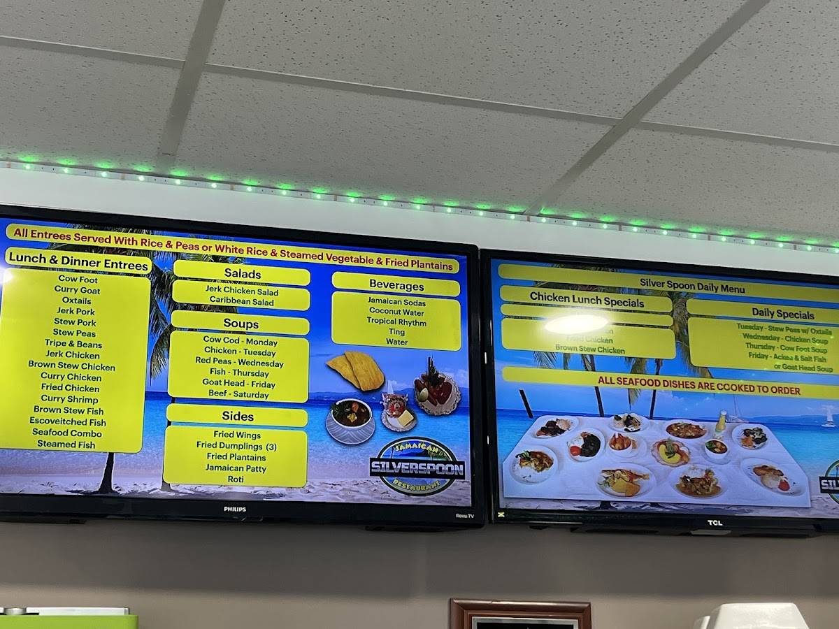 Menu at Silver Spoon restaurant, Lake Park, 10th St Suit A