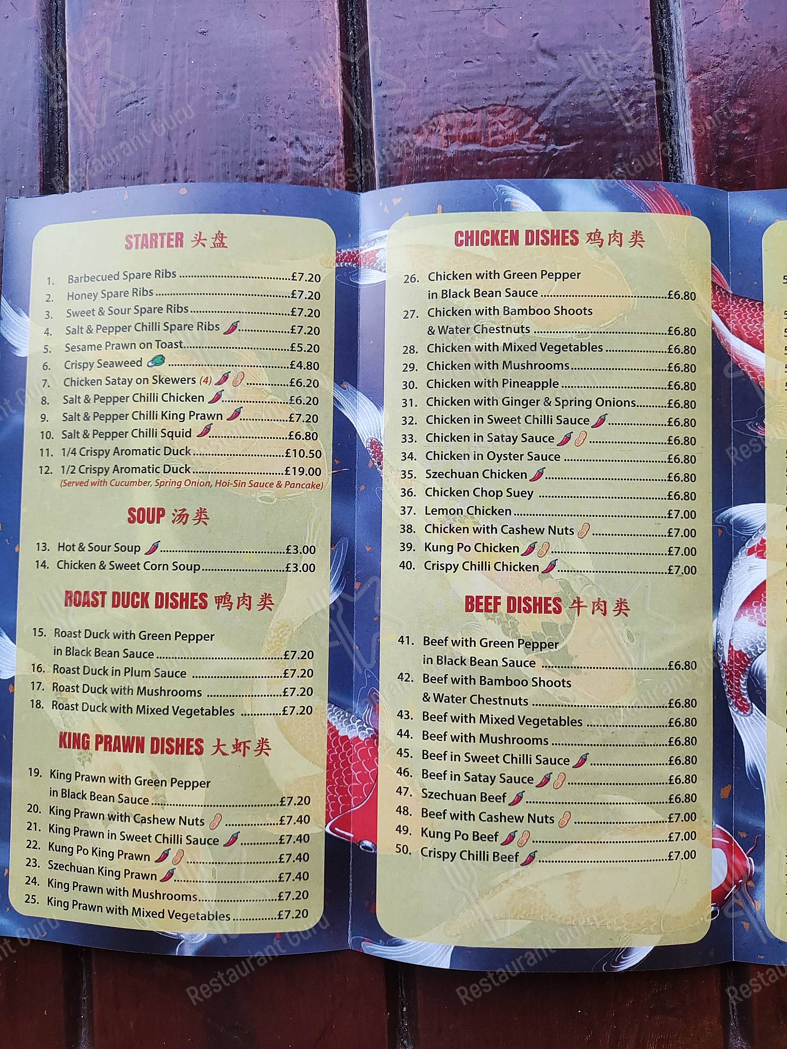 Menu at Slow Boats restaurant, Bristol