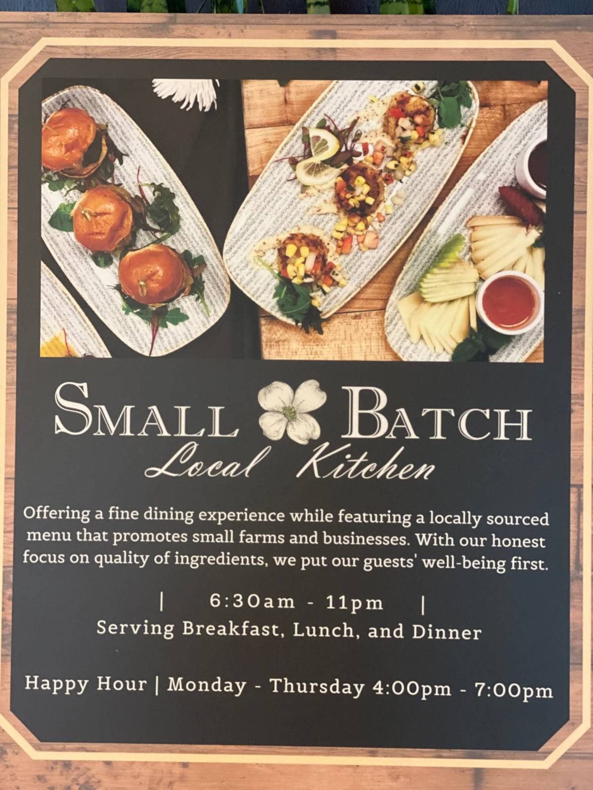 Menu at Small Batch - Local Kitchen restaurant, Richmond