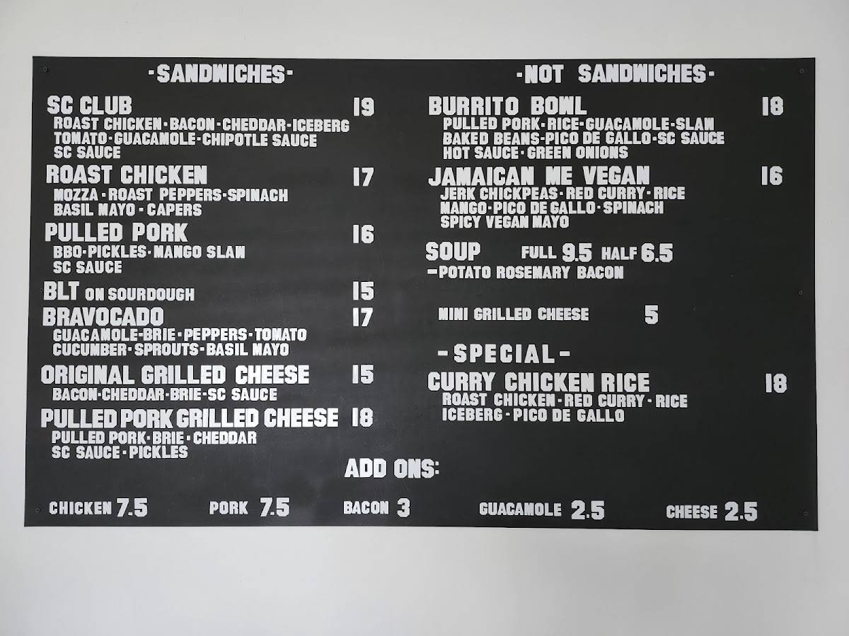 Menu at South Central Kitchen & Provisions restaurant, Summerside