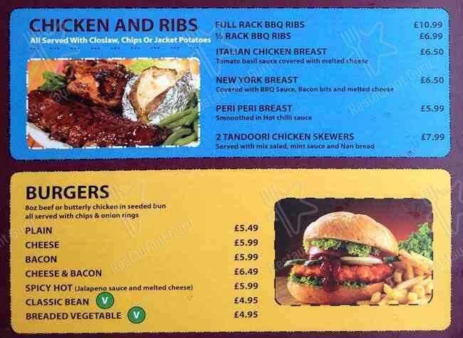 Menu at Spotted Dog pub & bar, Barking, 15a Longbridge Rd