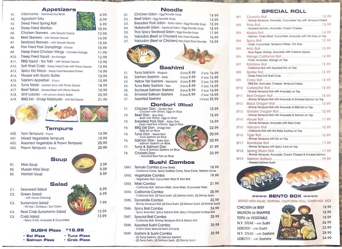 Menu au Spring Moon restaurant, Fort McMurray, 151 Loutit Rd
