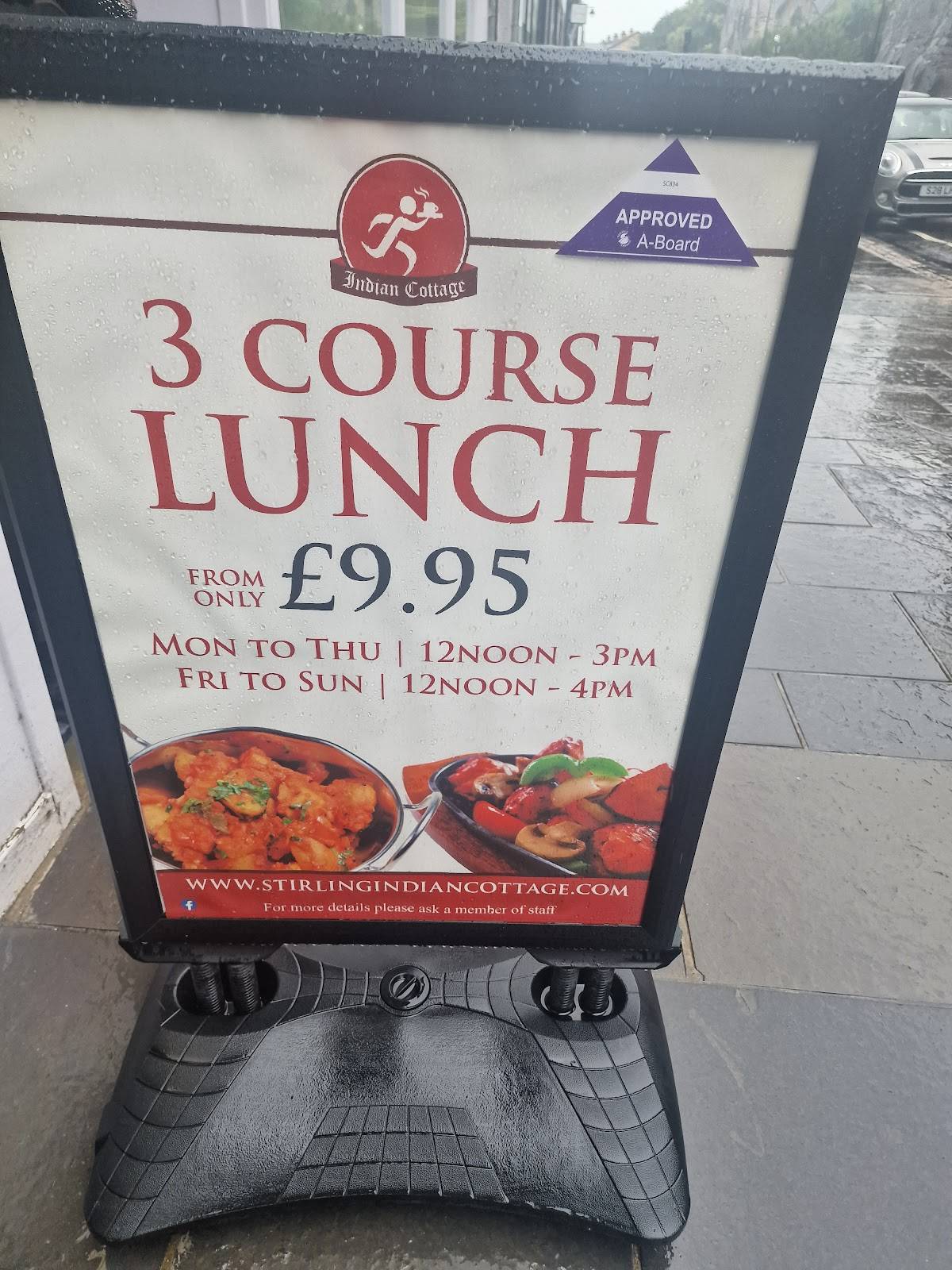 Menu at Indian Cottage restaurant, Stirling, 11 Dumbarton Rd
