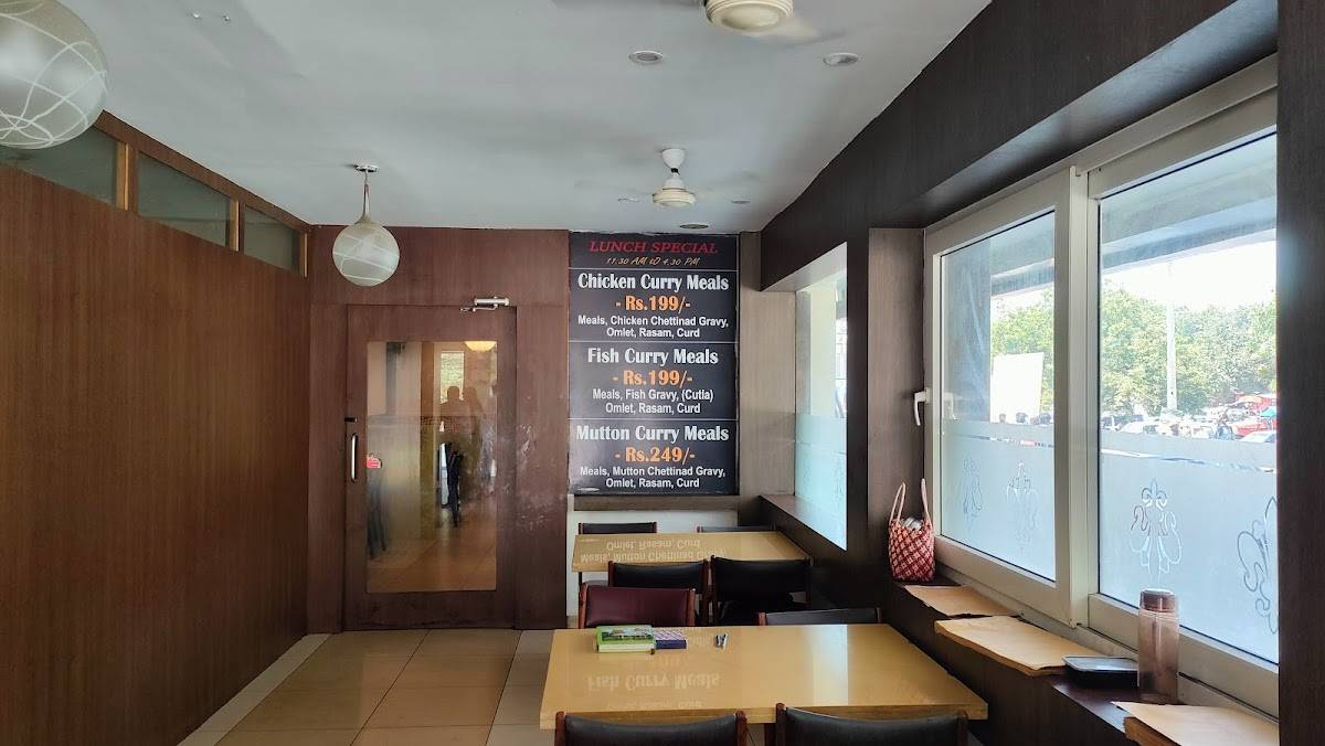 Menu at Sun Hotel, Udumalpet