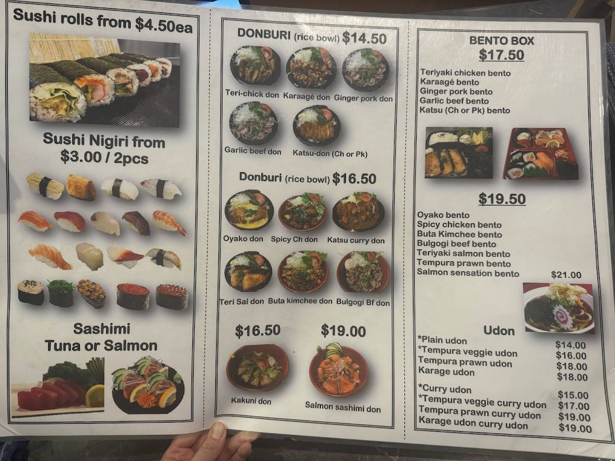 Menu at Sushi Boy & Coffee Girl restaurant, Bentley Park, 96 McLaughlin Rd