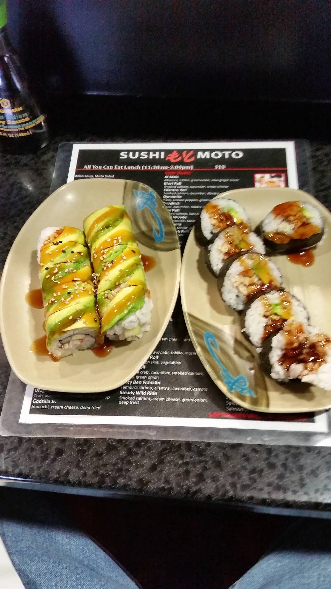 Menu at Sushi Moto restaurant, Fernley, US Hwy 95A Ste #1