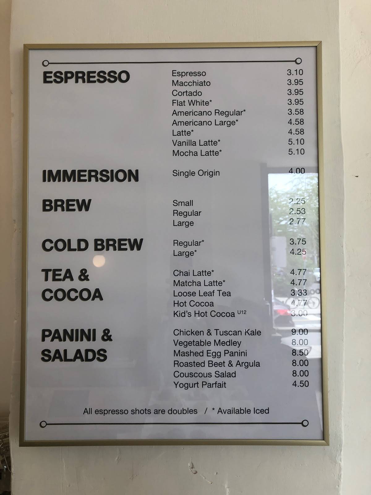 Menu at THE GOOD NEIGHBOUR ESPRESSO BAR, Toronto, 181 Dovercourt Rd