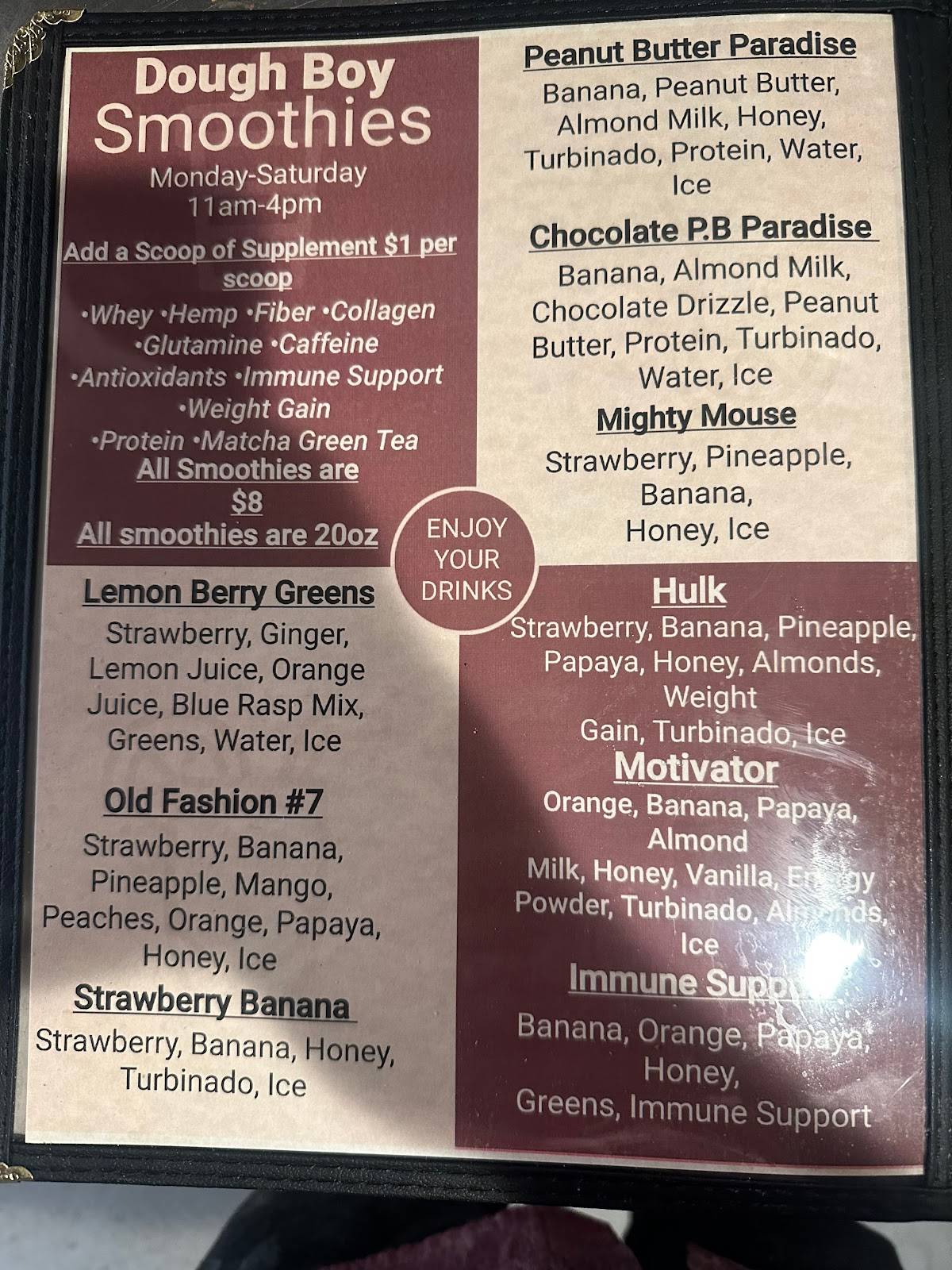 Menu at THE SILVER SPUR restaurant, Platteville