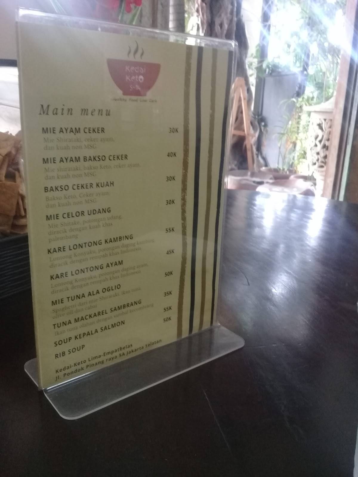 Menu at THe Kopi @Bengkel, South Jakarta
