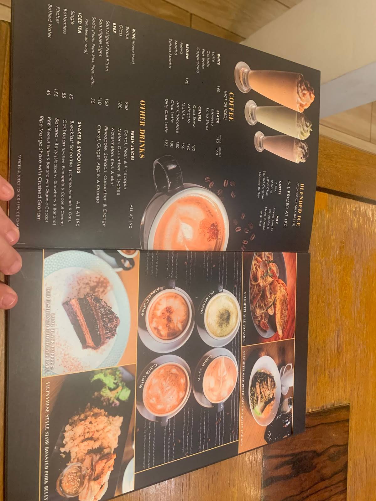 Menu at TOSH Cafe x Chikos, Makati, 142 Valero