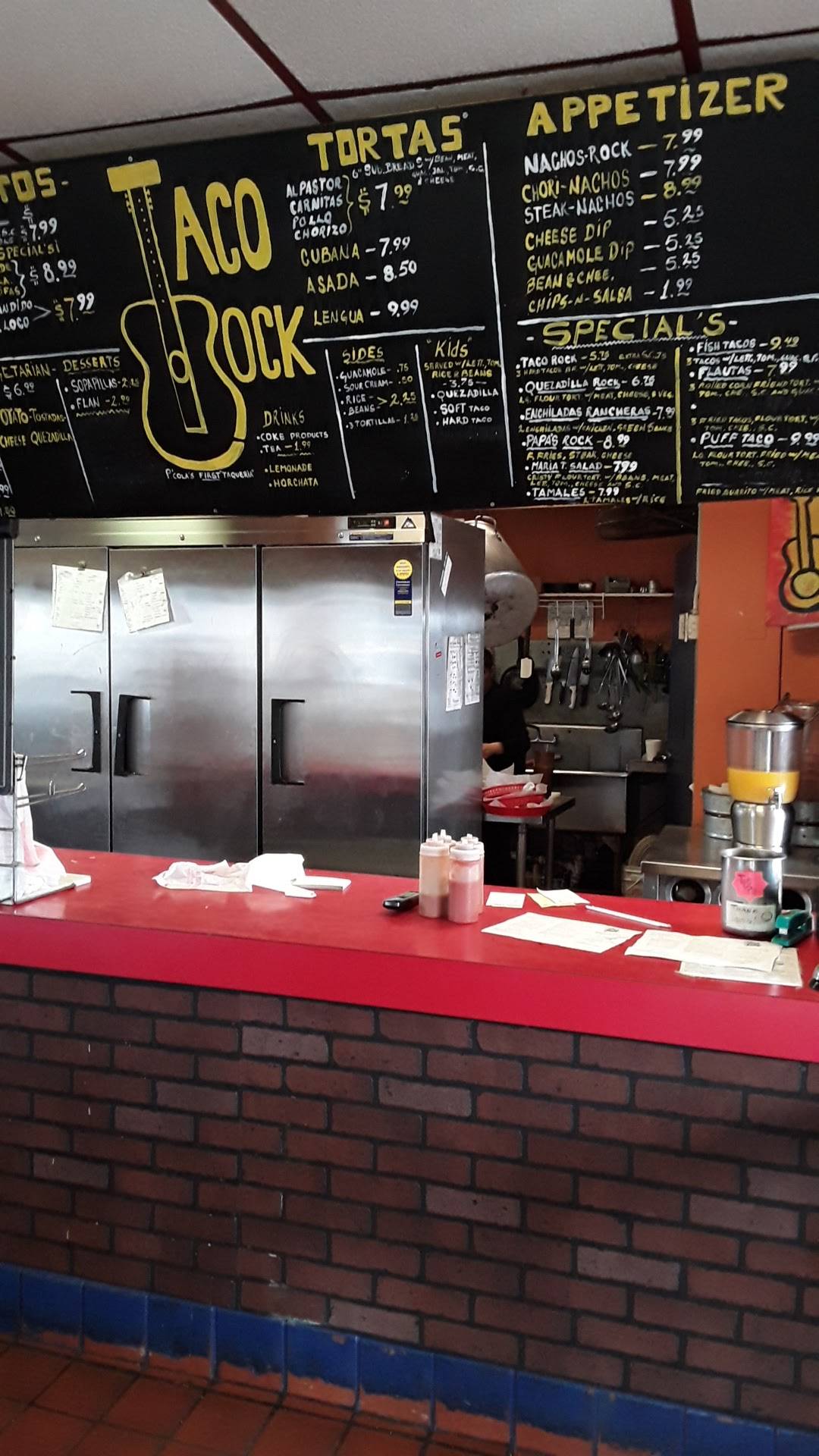 Menu at Taco Rock 29 restaurant, Pensacola, Pensacola Blvd