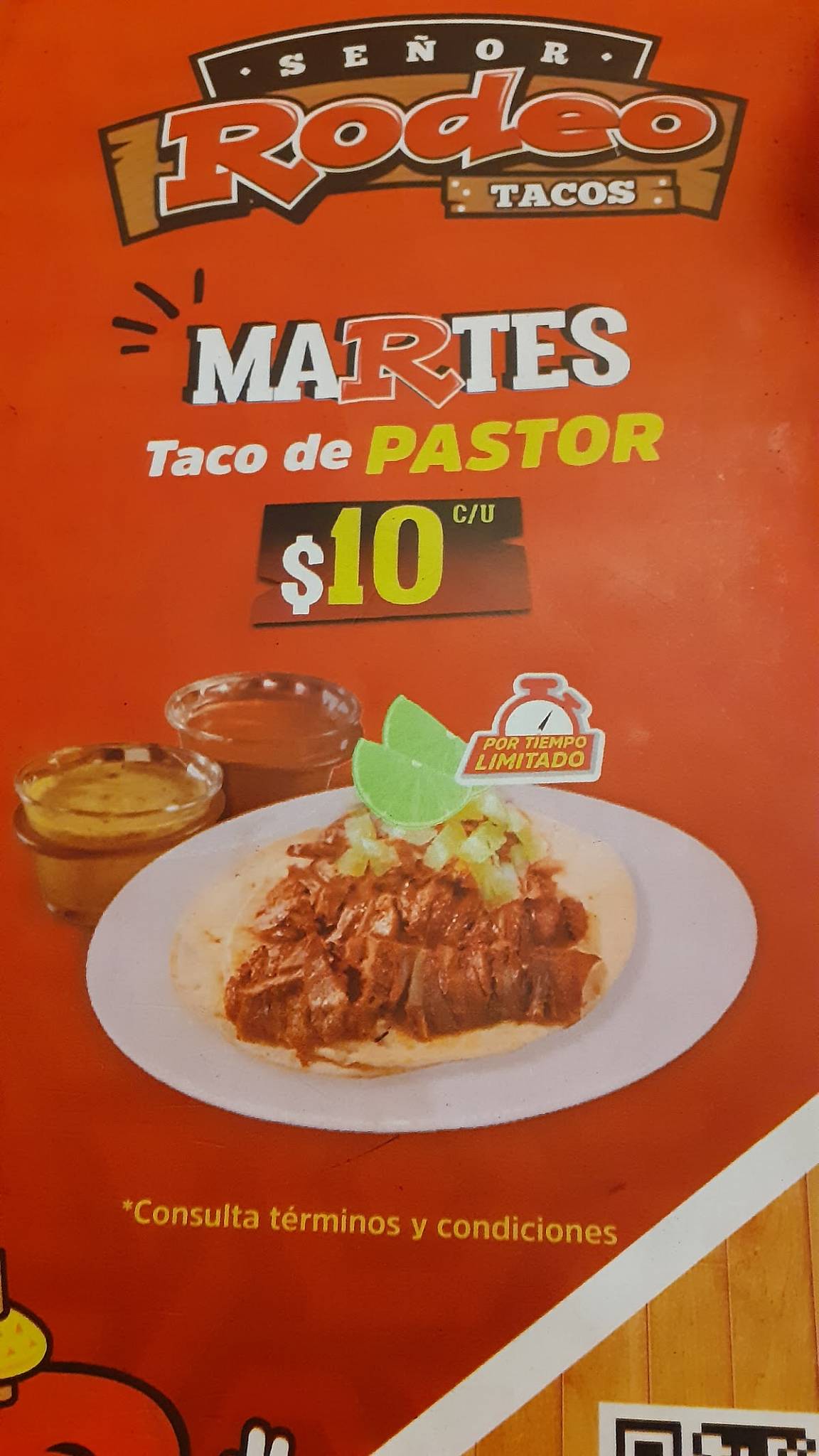 Menu at Tacos Señor Rodeo Cañahueca restaurant, Tuxtla Gutiérrez, Perif ...