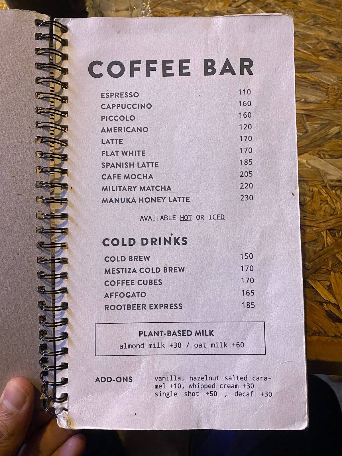 Menu at The Fat Seed Cafe + Roastery, Taguig
