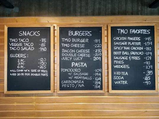 Menu at Take Me Out restaurant, Naga, M PLAZA