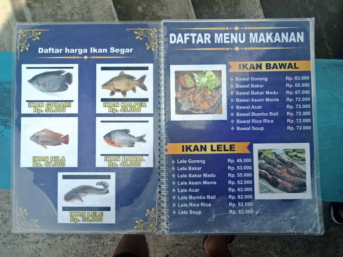 Carta del restaurante Pemancingan & Lesehan "Sumber Alam", Tampingan