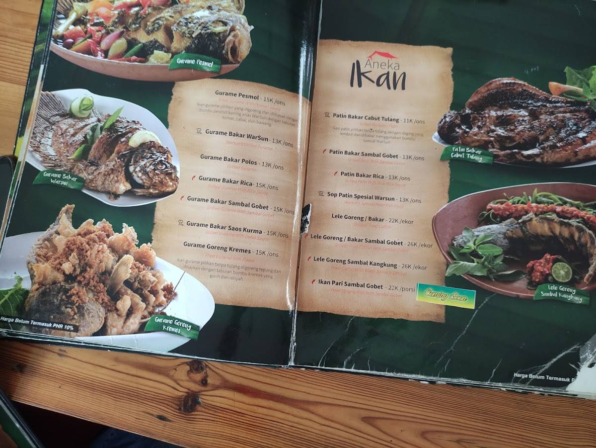 Menu at Waroeng Sunda Restaurant Balaraja, Talaga Bestari, Tangerang ...