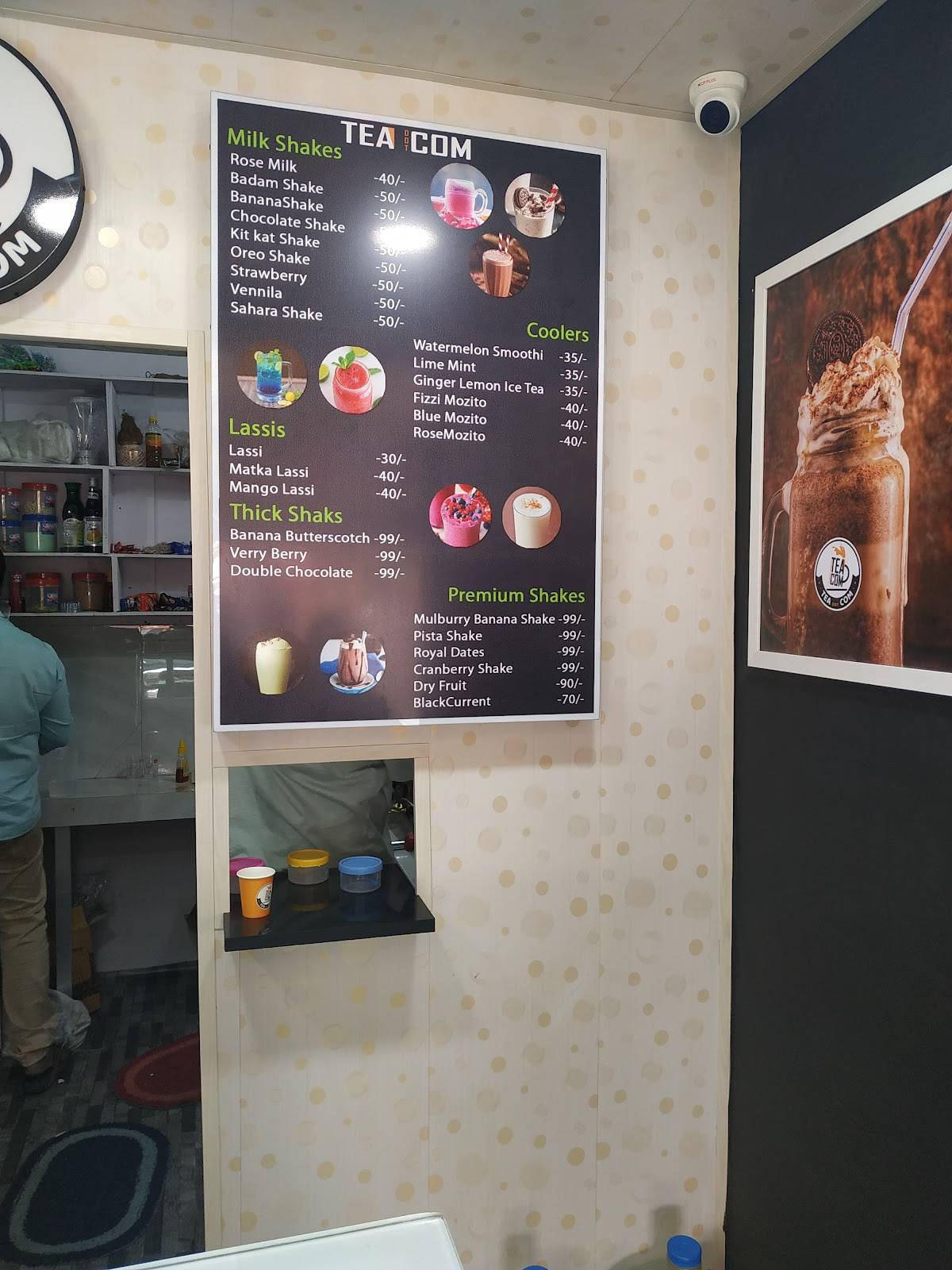 Menu at Tea dot com, Hyderabad