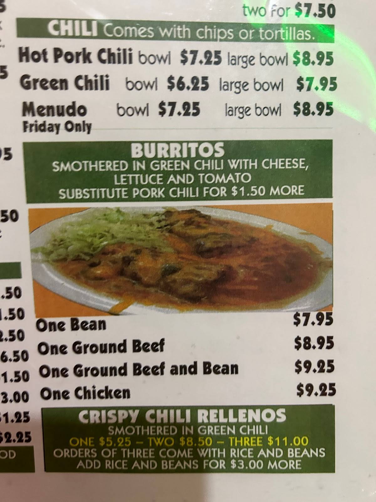 Menu at Ted'z Place Restaurant and Lounge, Commerce City