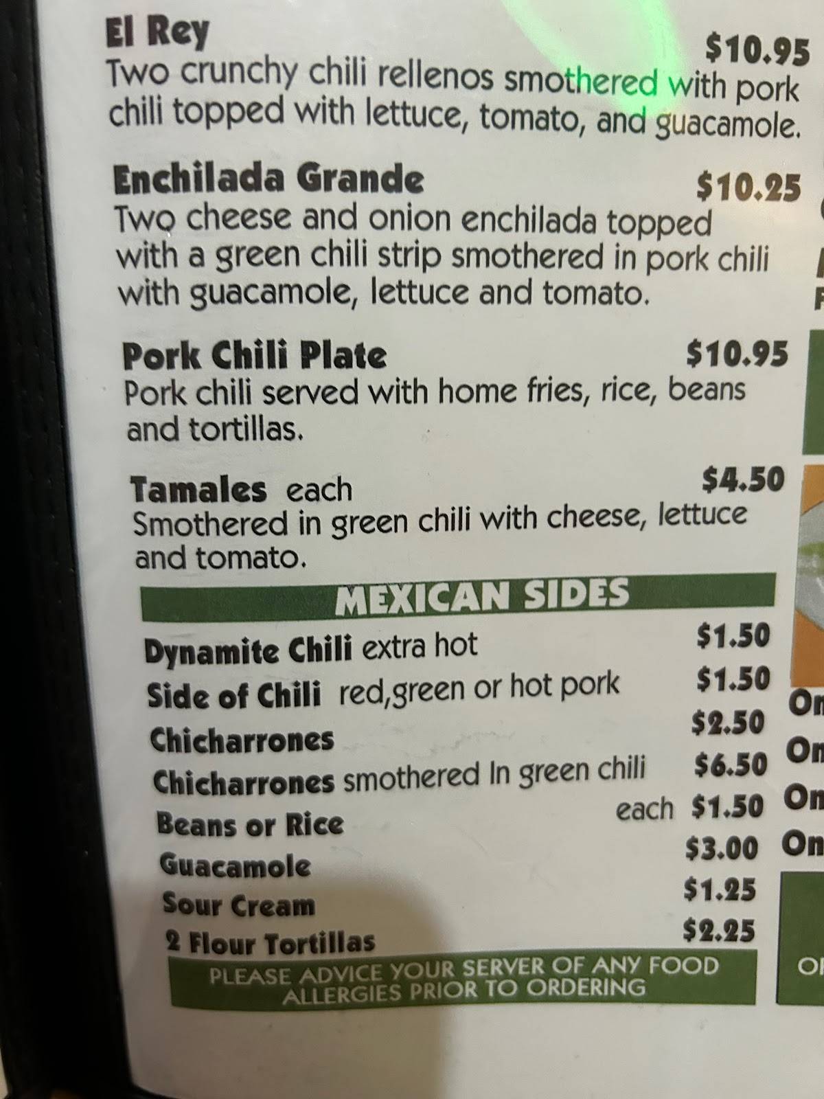Menu at Ted'z Place Restaurant and Lounge, Commerce City