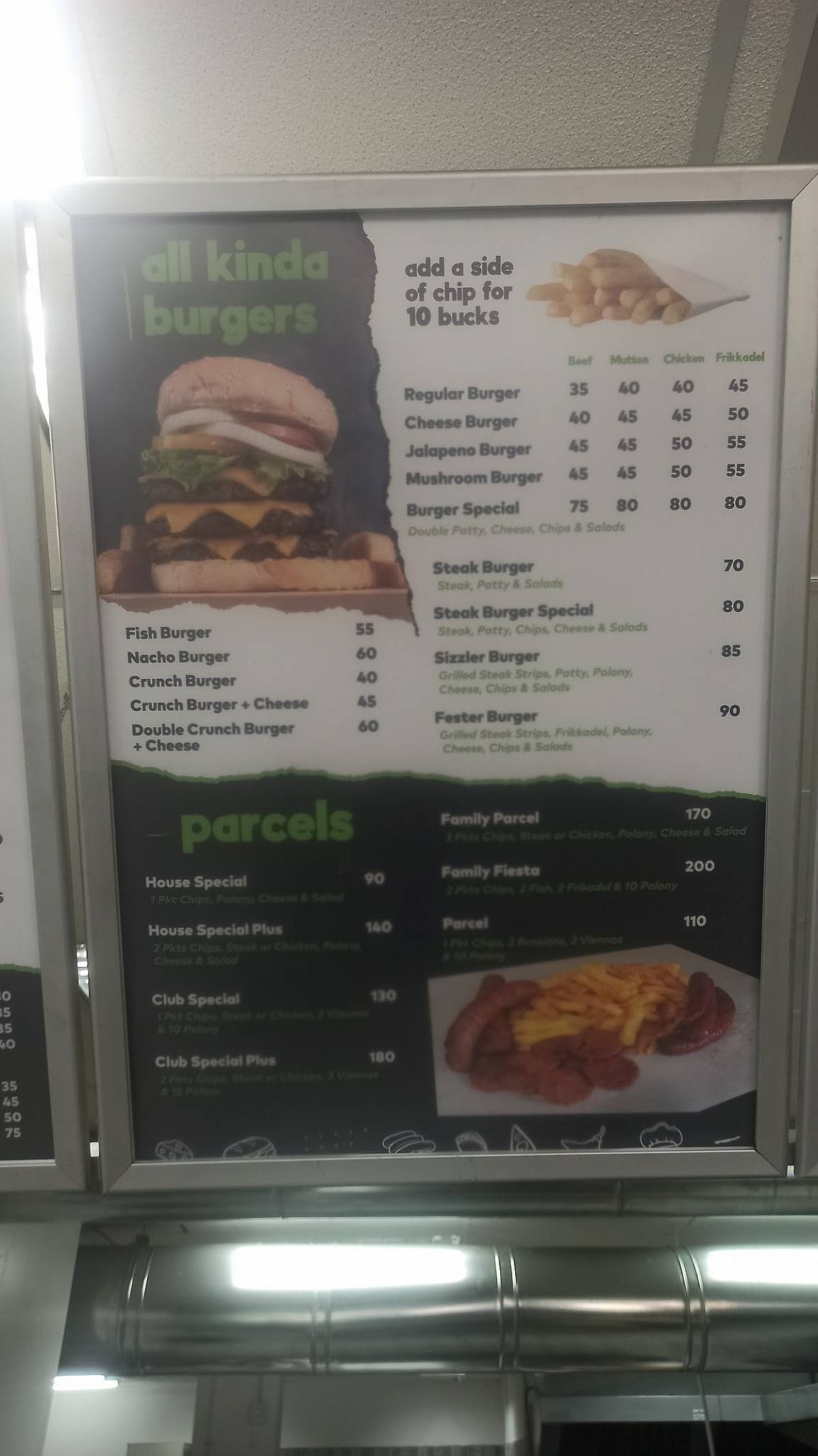 Menu at That Food Place restaurant, Boksburg, East Rand Square