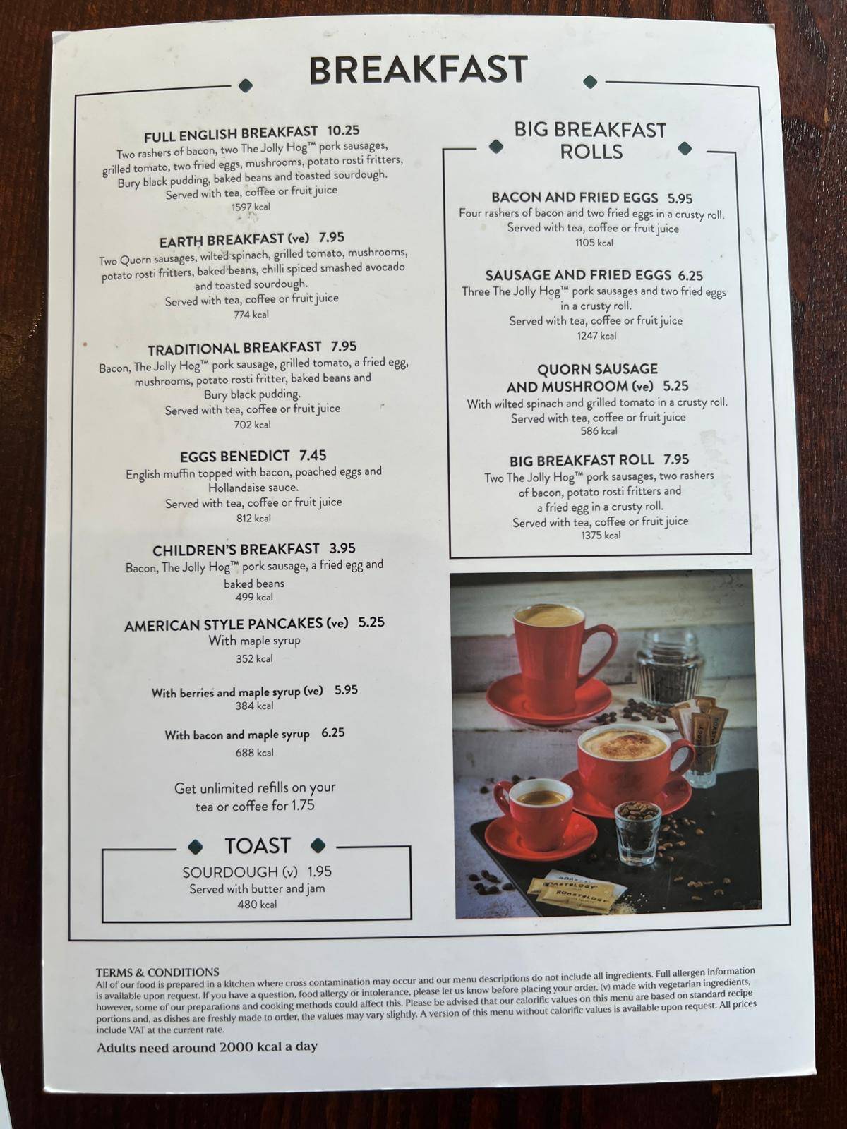 Menu at The Abbey pub & bar, St Helens, The Abbey Hotel