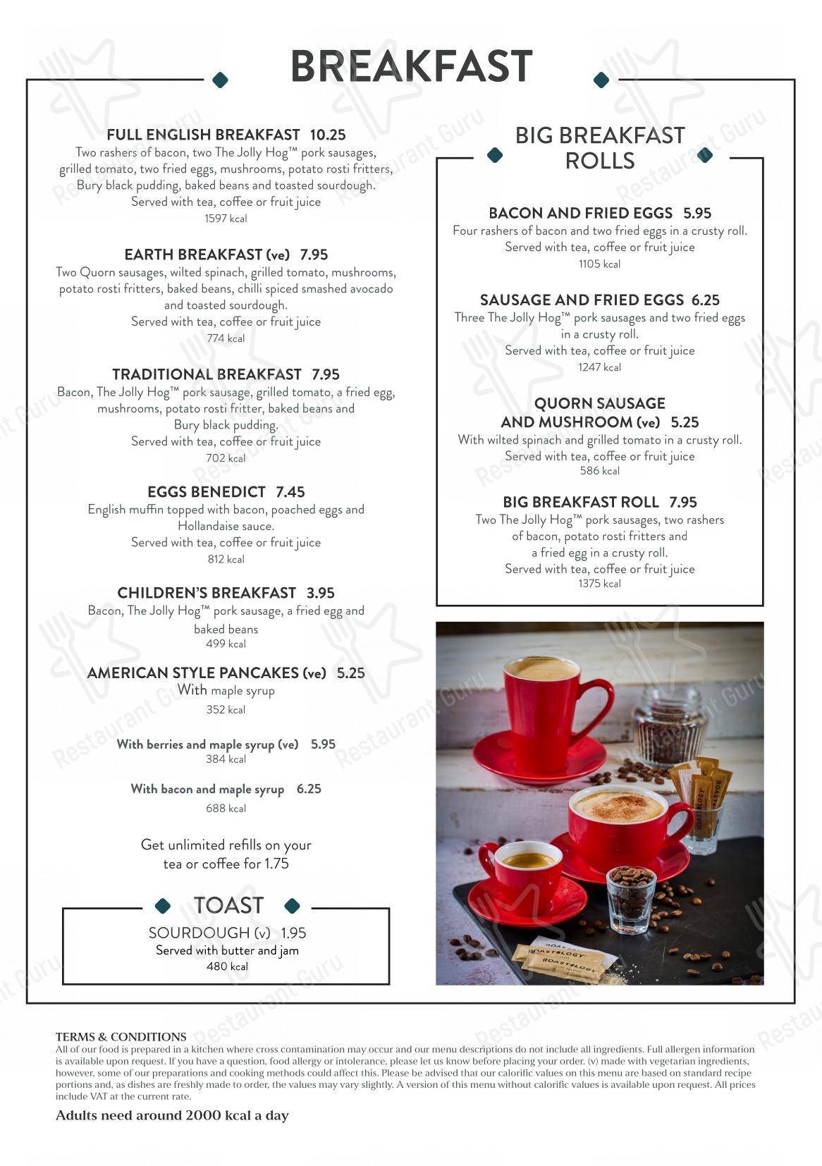 Menu at The Abbey pub & bar, St Helens, The Abbey Hotel