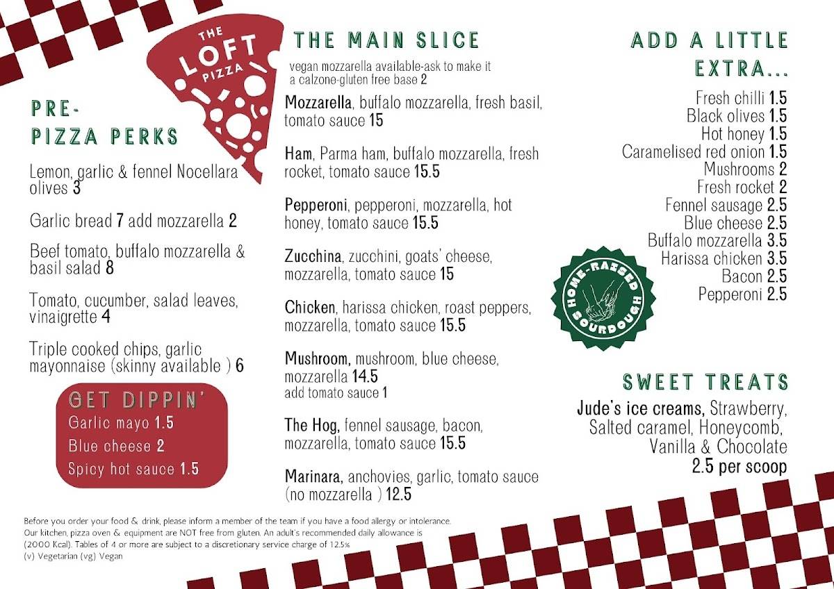 Menu at The Alexandra pub & bar, London, 33 Wimbledon Hill Rd