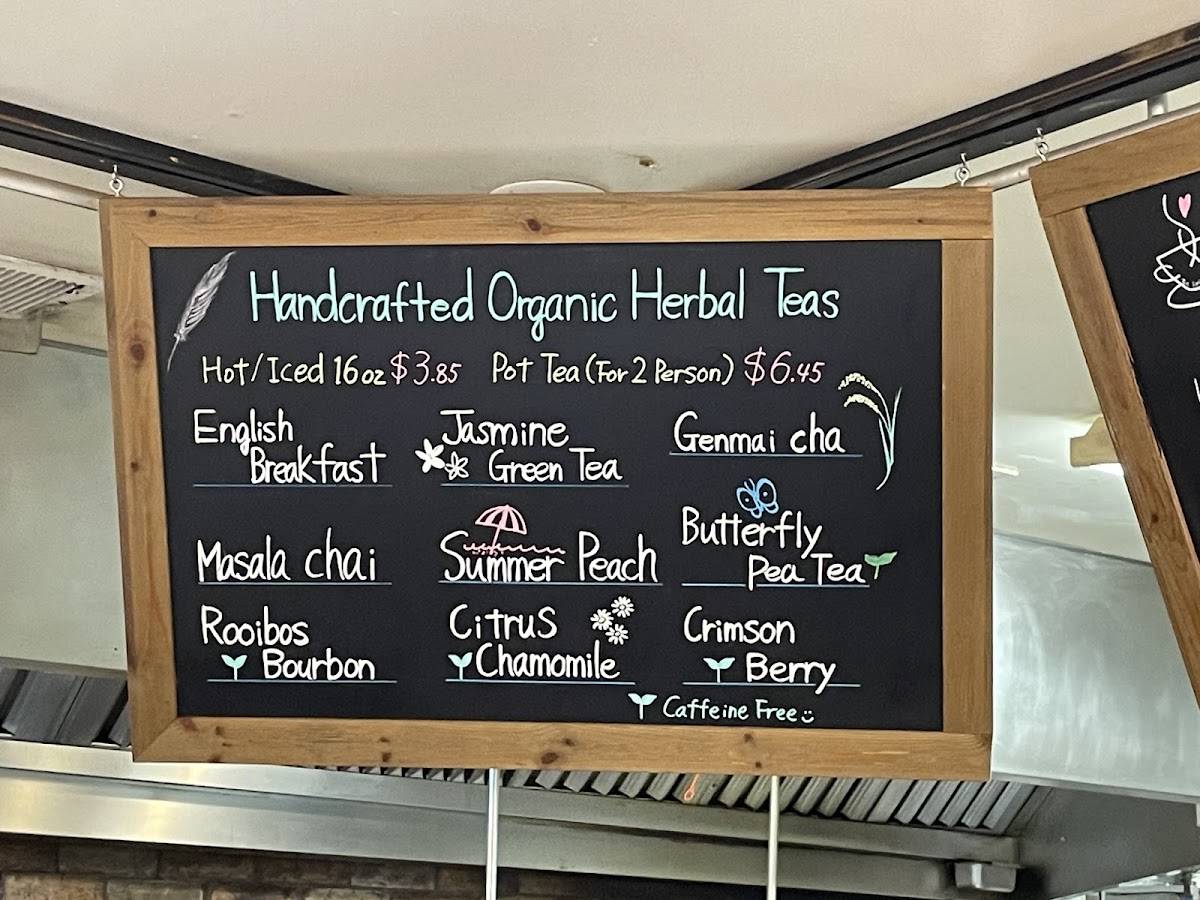 Menu at The Angel Kitchen restaurant, Sedona