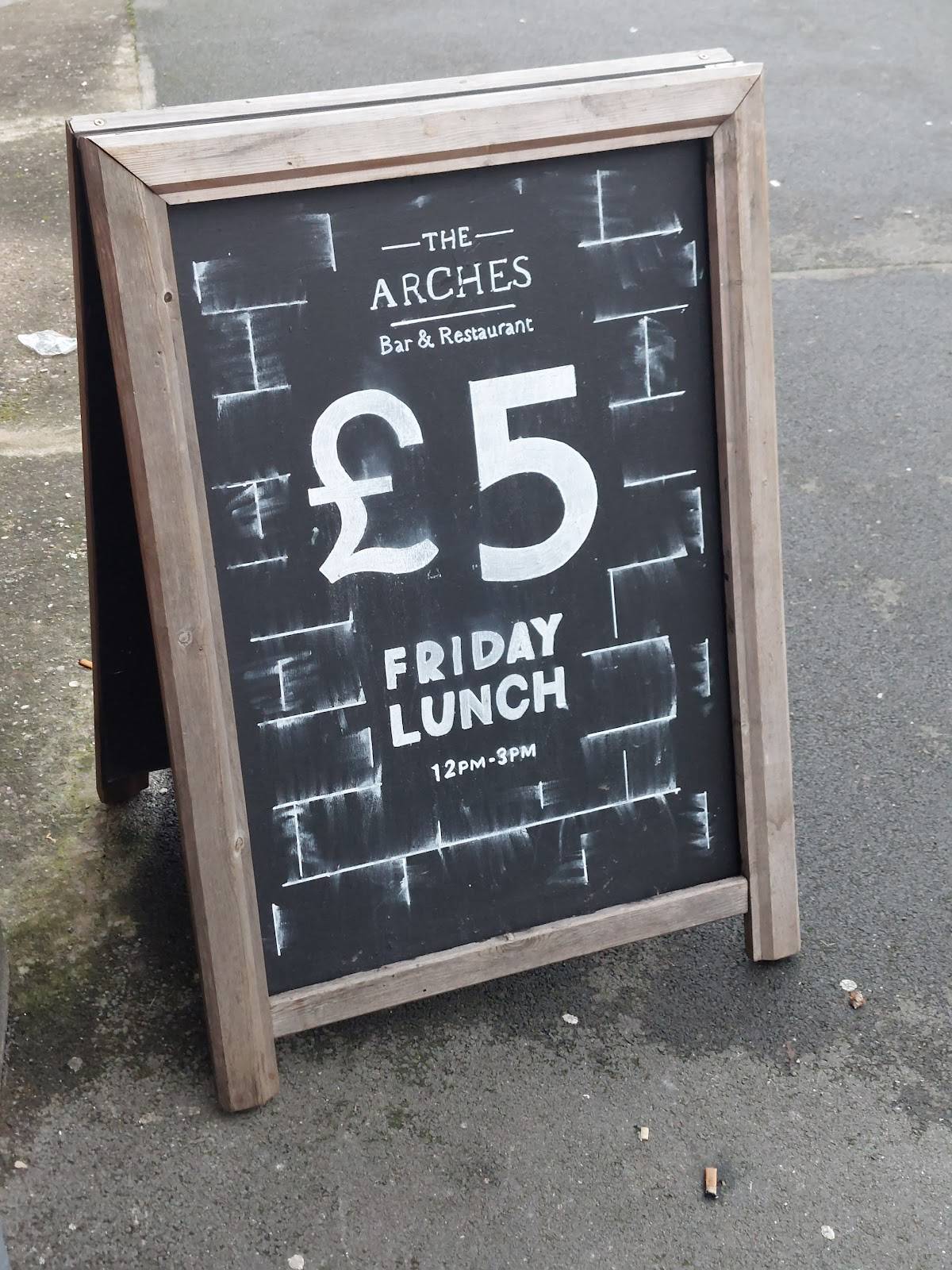Menu at The Arches Bar & Restaurant, Nuneaton