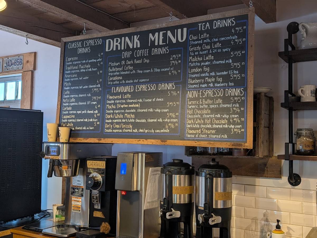 Menu at The Barn Coffee & Social House, Mahone Bay