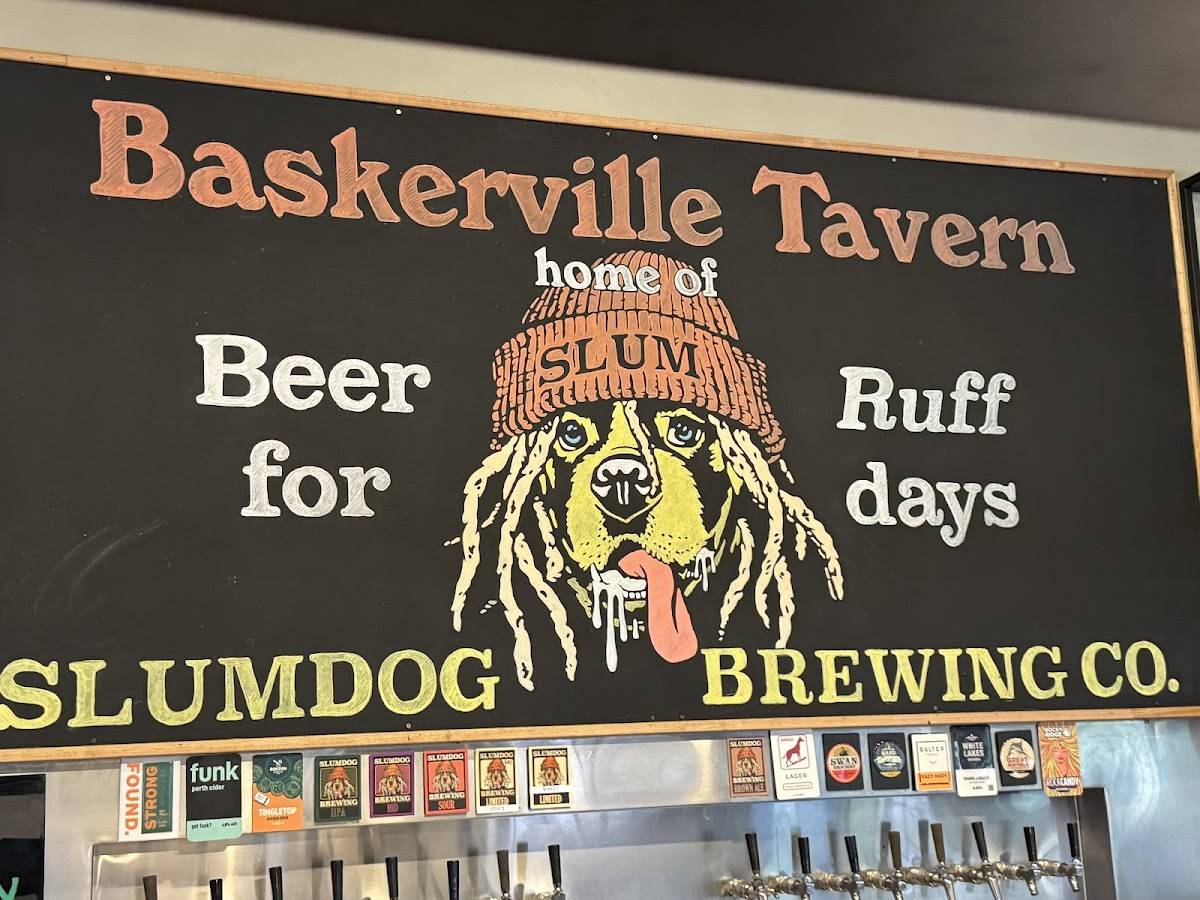 Menu at Baskerville Tavern pub & bar, Baskerville