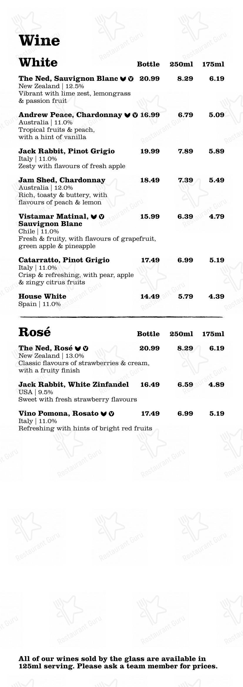 Menu at The Beeches pub & bar, Gresford, Chester Rd