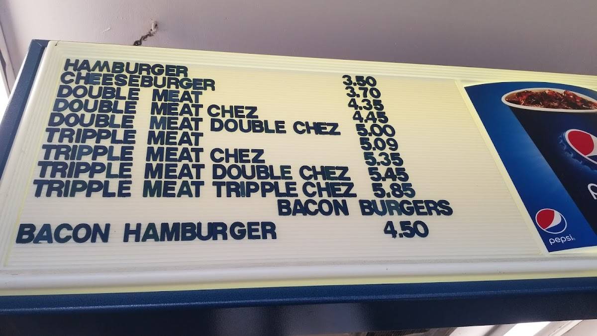 Menu at The Burger restaurant, Tulsa, 405 E 46th St N