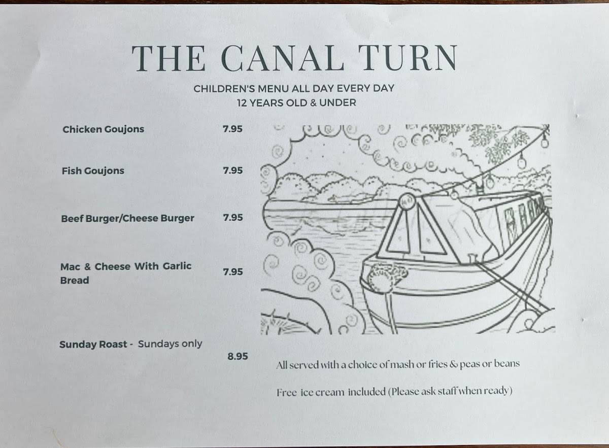 Carta del pub y bar The Canal Turn - Carnforth, Carnforth