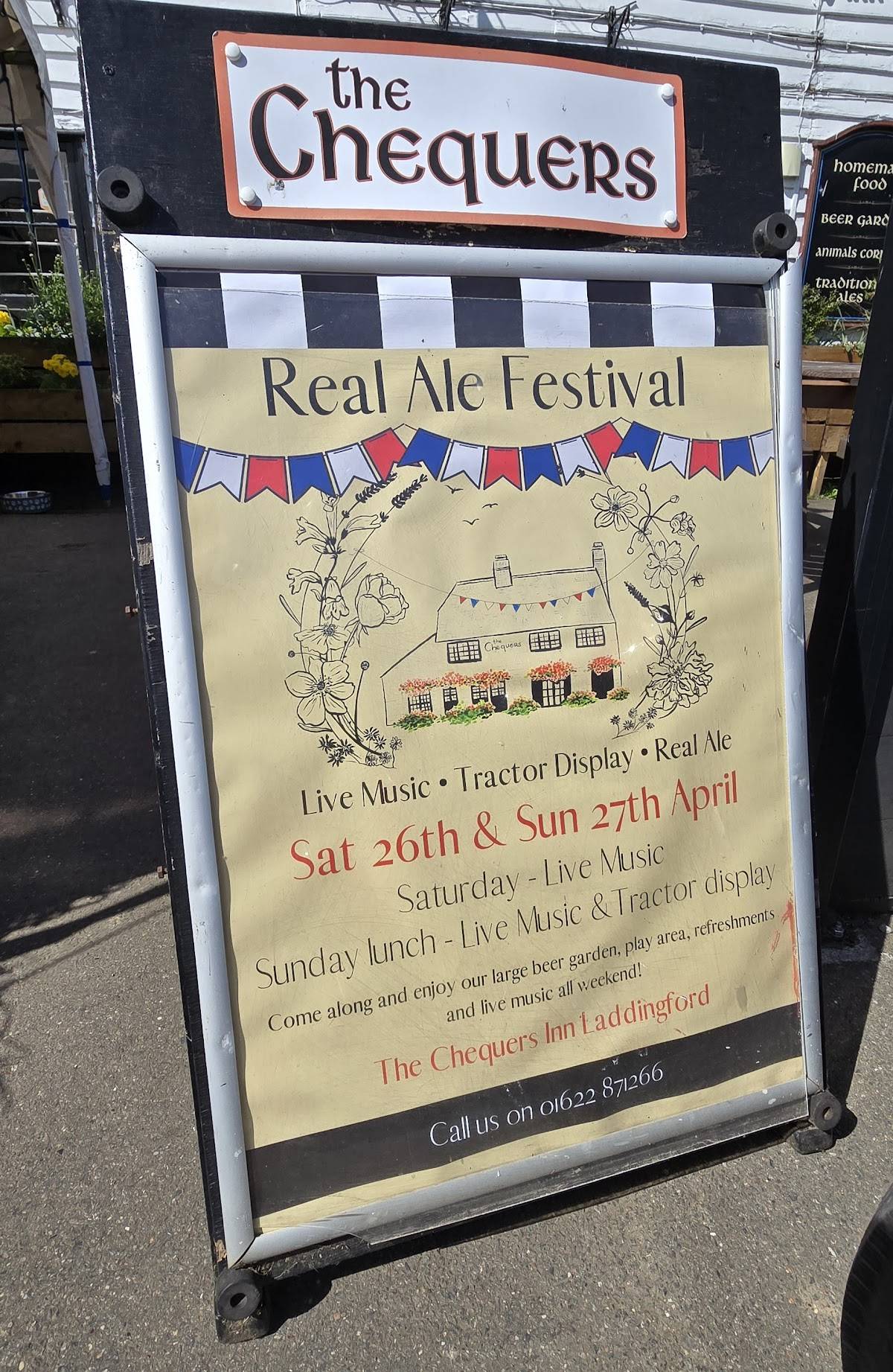 Menu at The Chequers Inn pub & bar, Laddingford