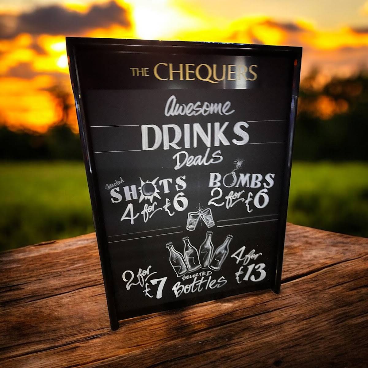Menu at The Chequers pub & bar, Reading, 198 Crockhamwell Rd