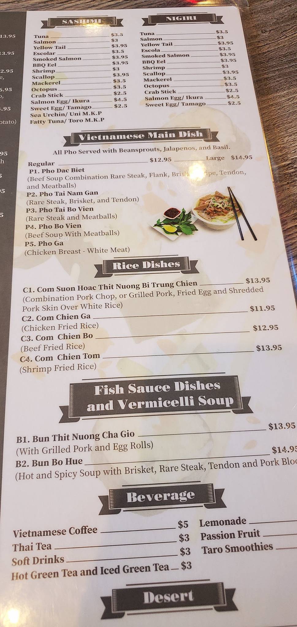 Menu at The Chopstix restaurant, Livonia